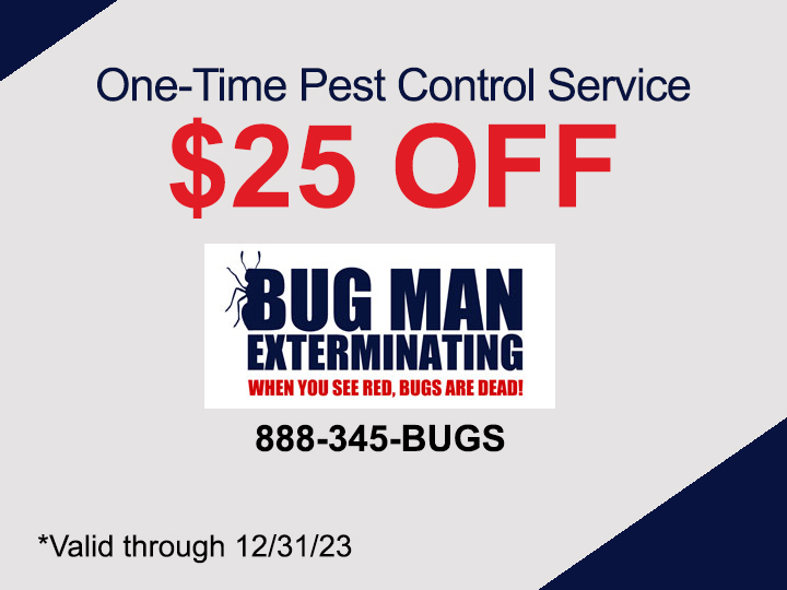 Bug Man Exterminating Coupons | Pest Control in VA
